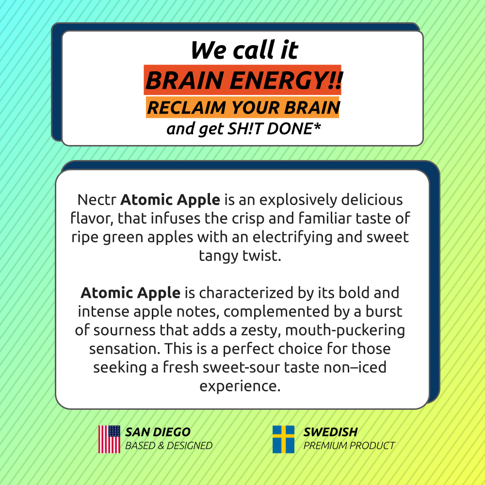 Atomic Apple - Nectr Nootropic Pouches – Nectr.Energy